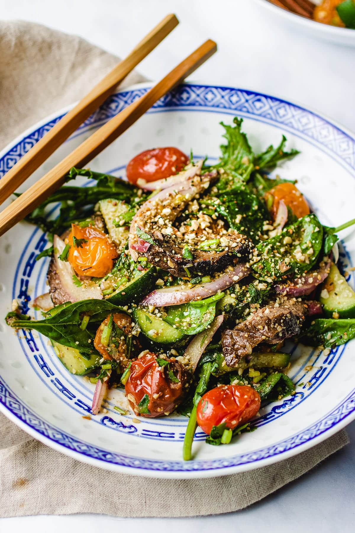 Thai Beef Salad - Nam Tok Neua (Keto, low carb) | I Heart Umami