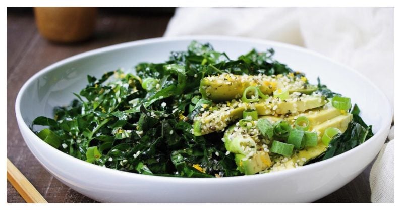 Chopped Kale Salad (ginger sesame dressing)| I Heart Umami®