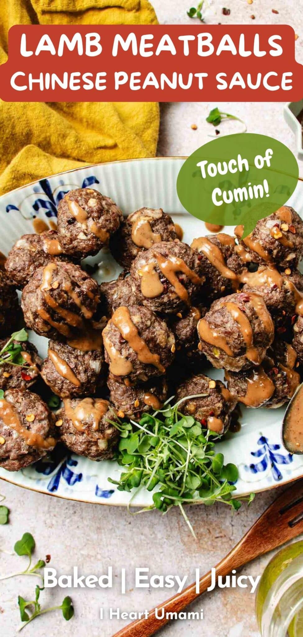 Cumin Lamb Meatballs (Baked, Juicy, and Asian-Inspired) | I Heart Umami®