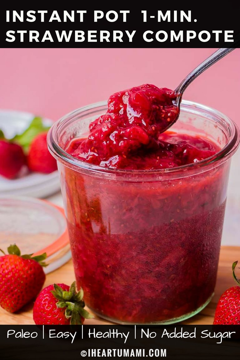 Instant Pot Easy Strawberry Compote | I Heart Umami®