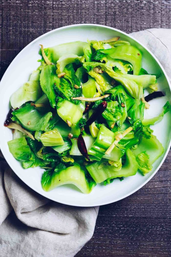 Chinese Mustard Green Recipe (with ginger garlic sauce) | I Heart Umami®