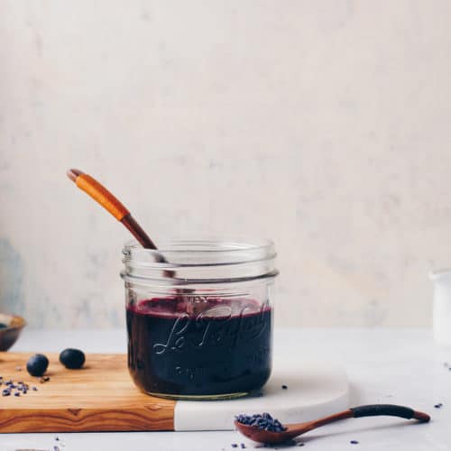 Blueberry Lavender Simple Syrup (Paleo, No Starch) | I Heart Umami®