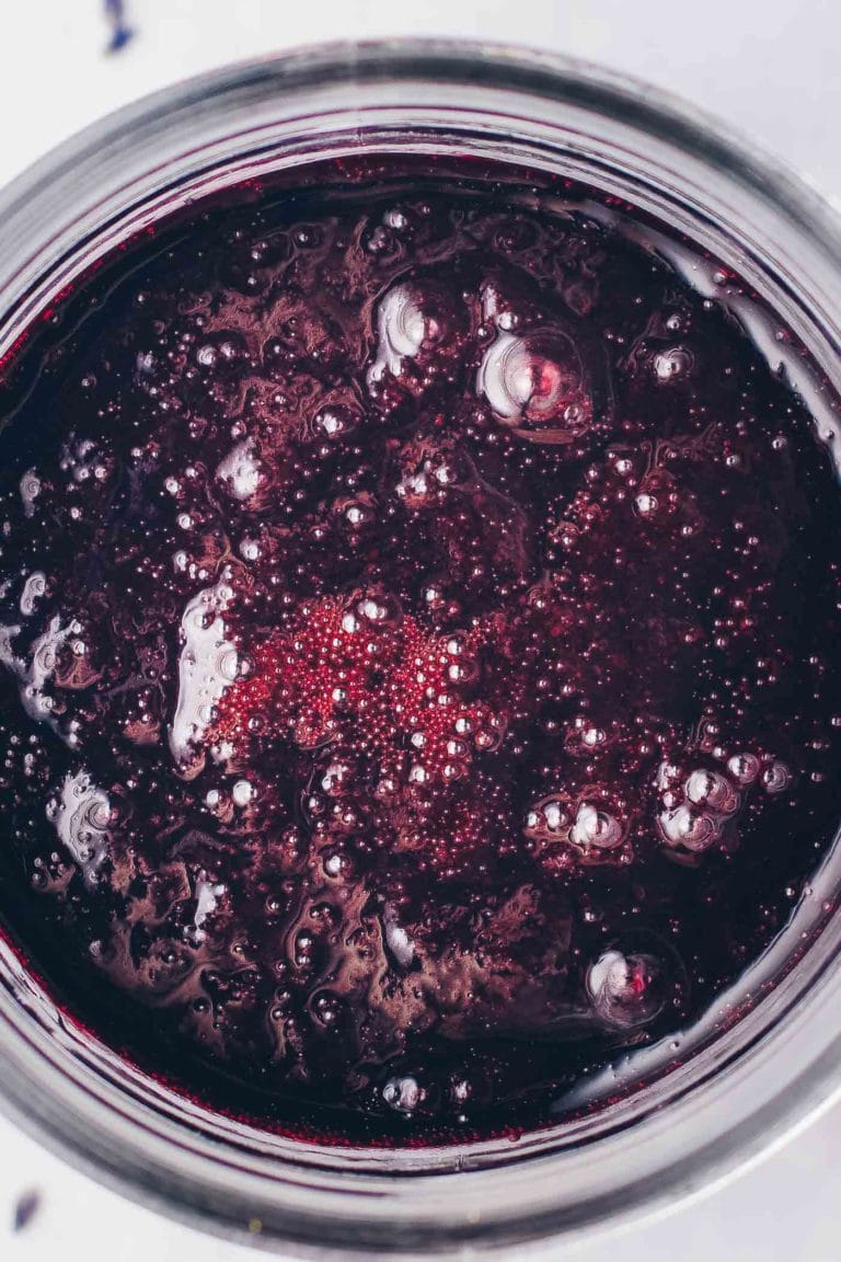Blueberry Lavender Simple Syrup (Paleo, No Starch) | I Heart Umami®
