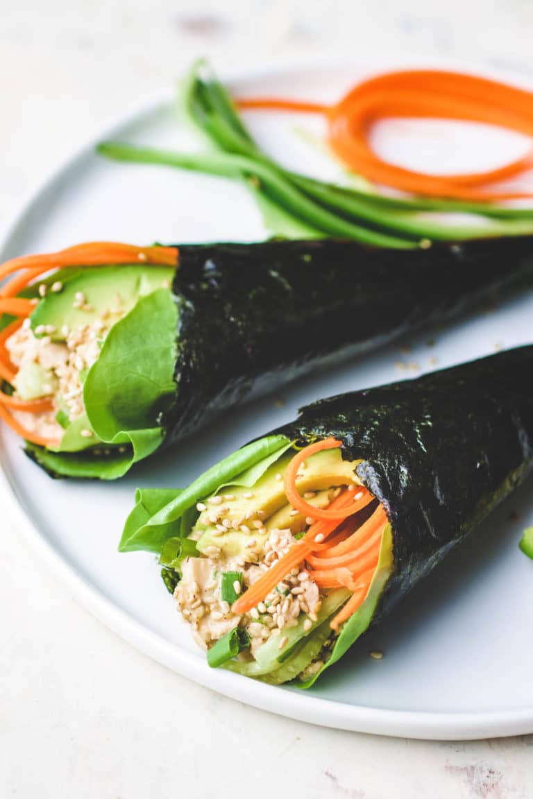 Temaki Sushi Low Carb (Tuna Hand Roll) | I Heart Umami®