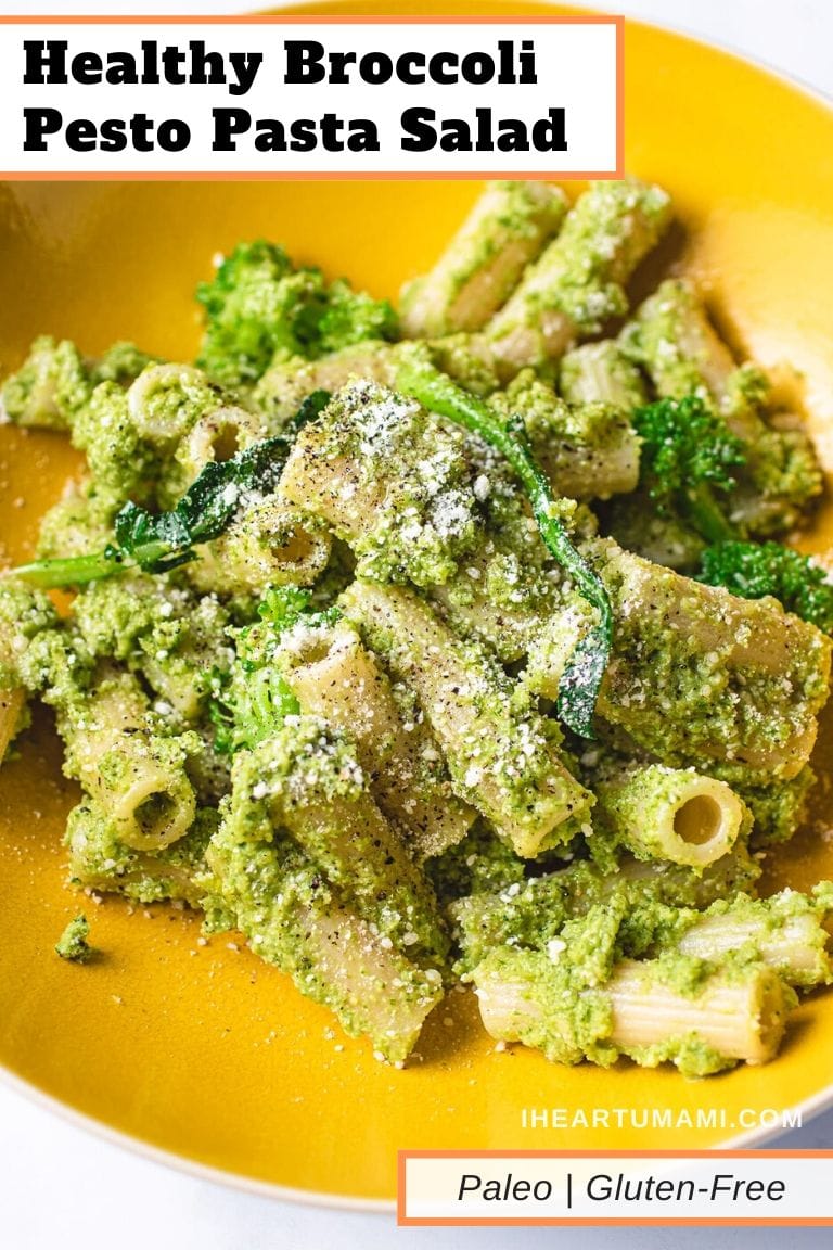 Broccoli Pesto Pasta Salad Healthy Gluten Free I Heart Umami®