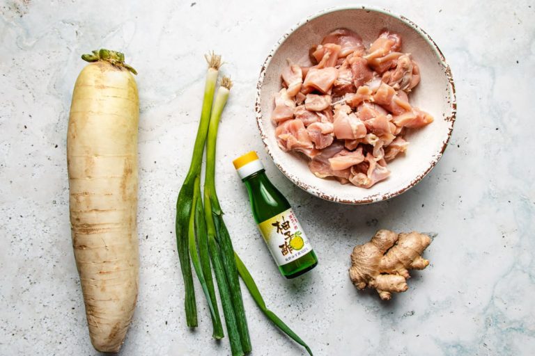 Simmered Daikon Radish With Chicken | I Heart Umami®
