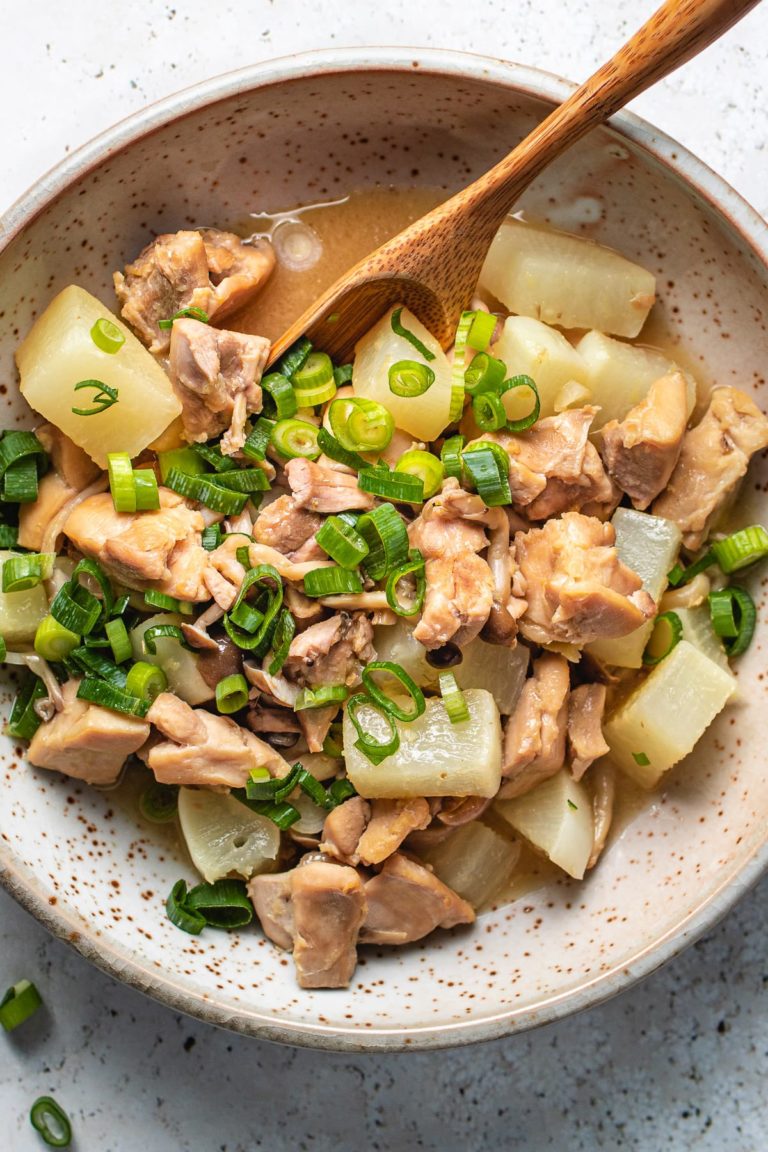 Simmered Daikon Radish With Chicken | I Heart Umami®