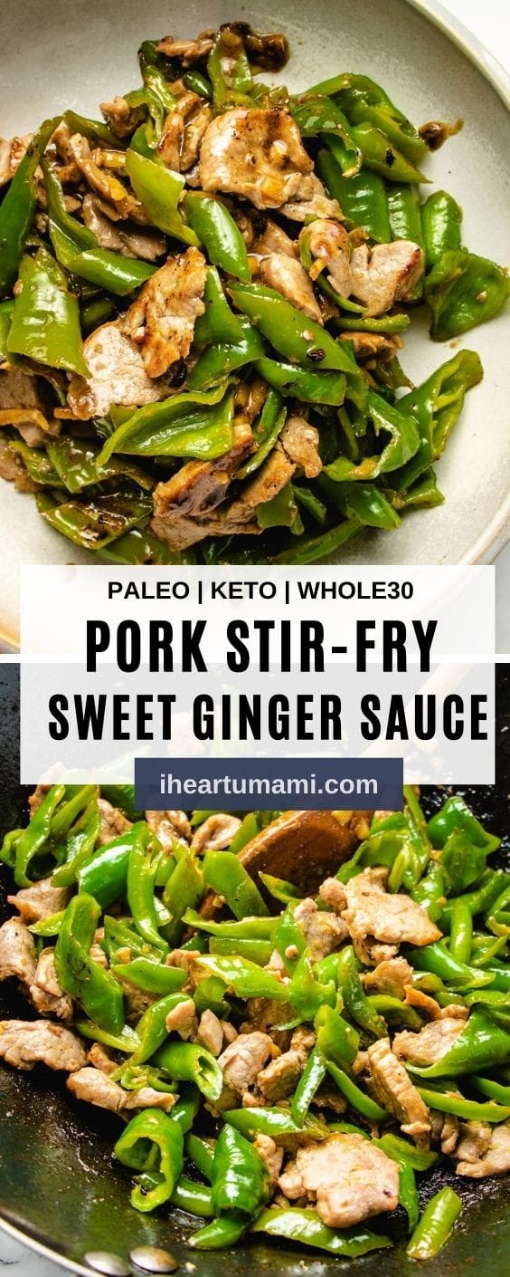 Chinese Ginger Pork Stir-Fry Recipe (Keto, Whole30) | I Heart Umami®