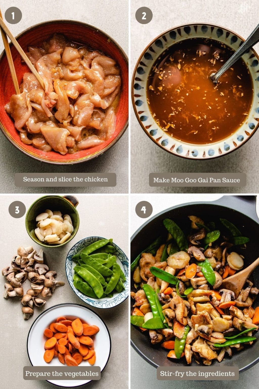 Moo Goo Gai Pan (蘑菇雞片, gluten-free, healthy) | I Heart Umami®