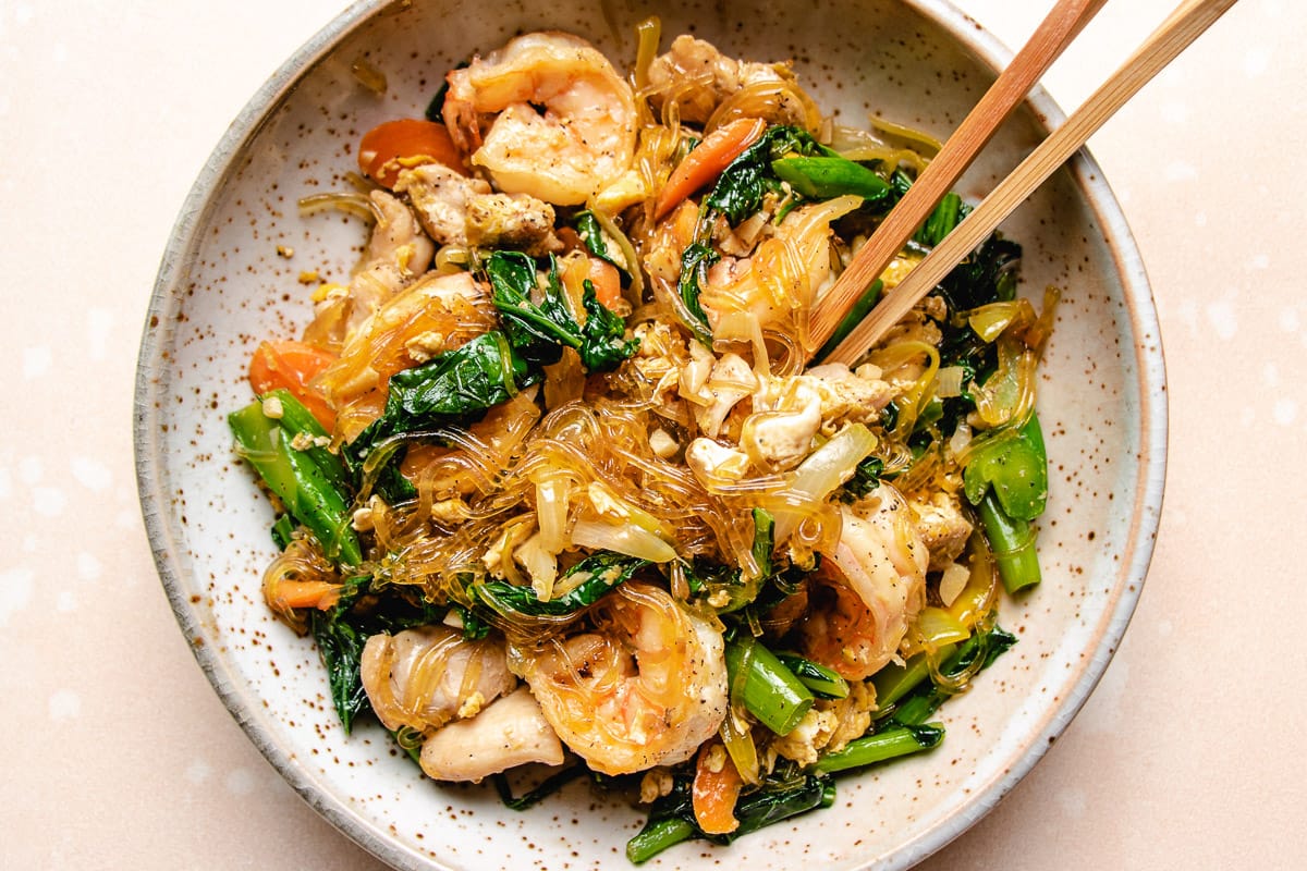 Pad Woon Sen (Thai Glass Noodle Stir Fry) | I Heart Umami®