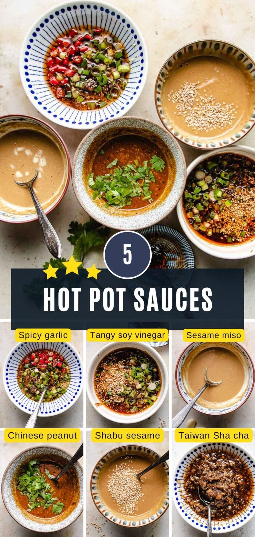 Hot Pot Sauces (5 easy delicious dips) | I Heart Umami®