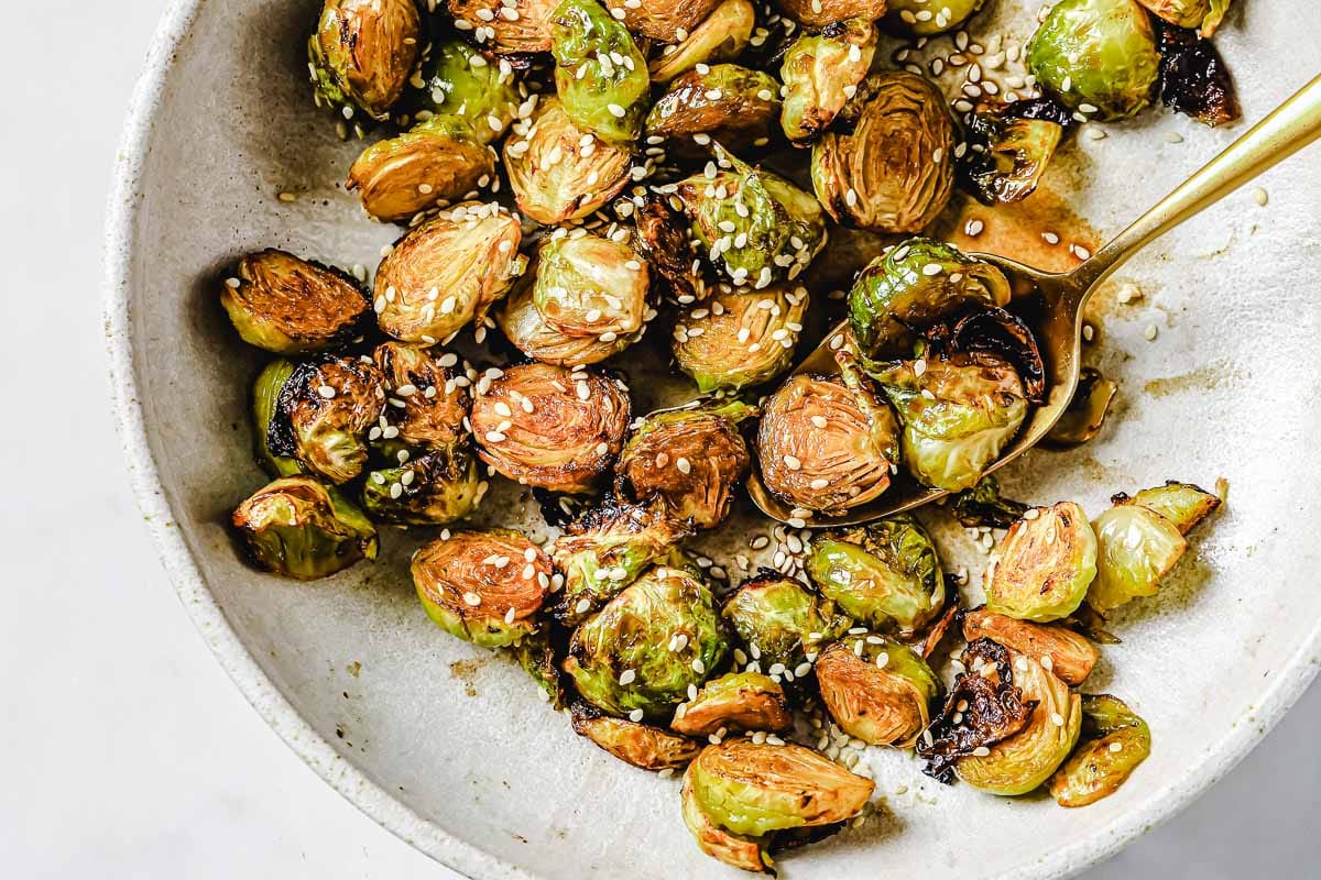 Asian Brussel Sprouts (Maple Soy Glaze) | I Heart Umami®