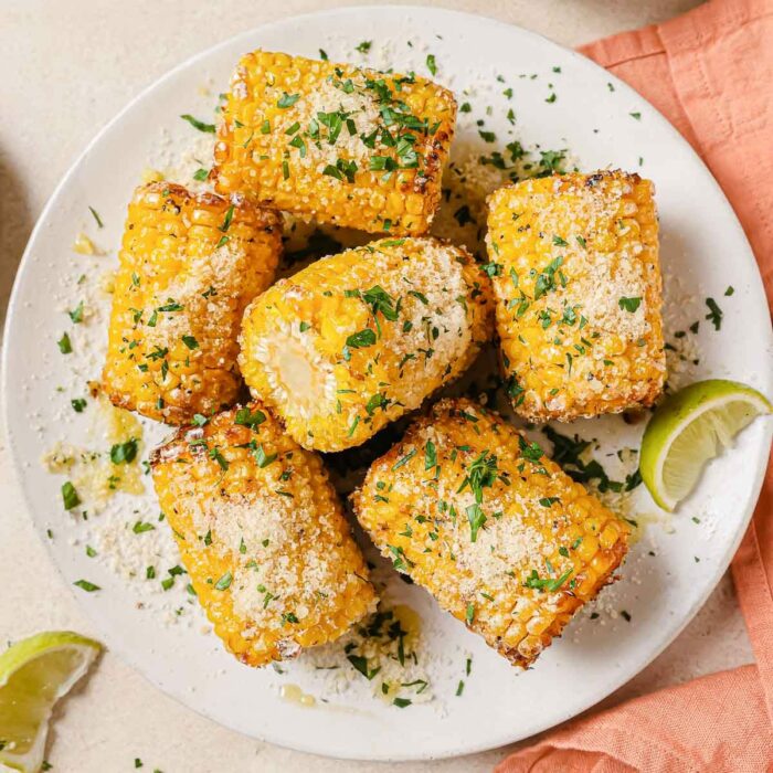 Air Fryer Frozen Corn On The Cob (extra buttery) | I Heart Umami®
