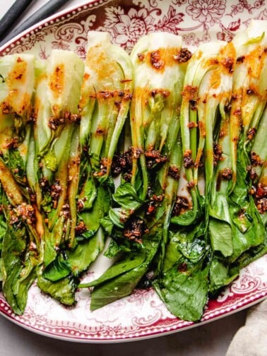 Bok Choy Stir-Fry (3-ingredient garlic sauce recipe) | I Heart Umami®