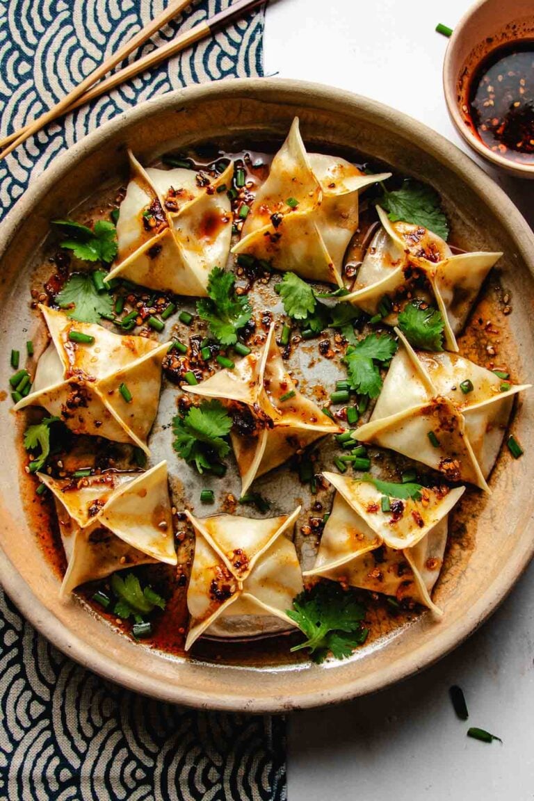 Beef Wonton (juicy flavorful ground beef) | I Heart Umami®