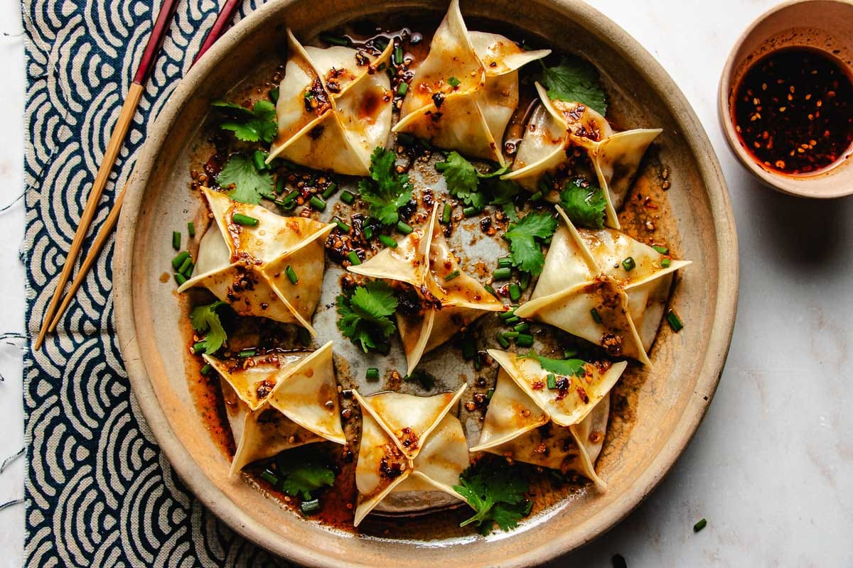 Beef Wonton (juicy flavorful ground beef) | I Heart Umami®