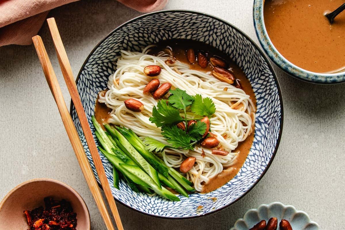 Cold Peanut Noodles (Taiwanese style)| I Heart Umami®