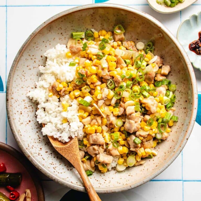 Stir Fry Corn With Chicken (玉米雞丁) | I Heart Umami®