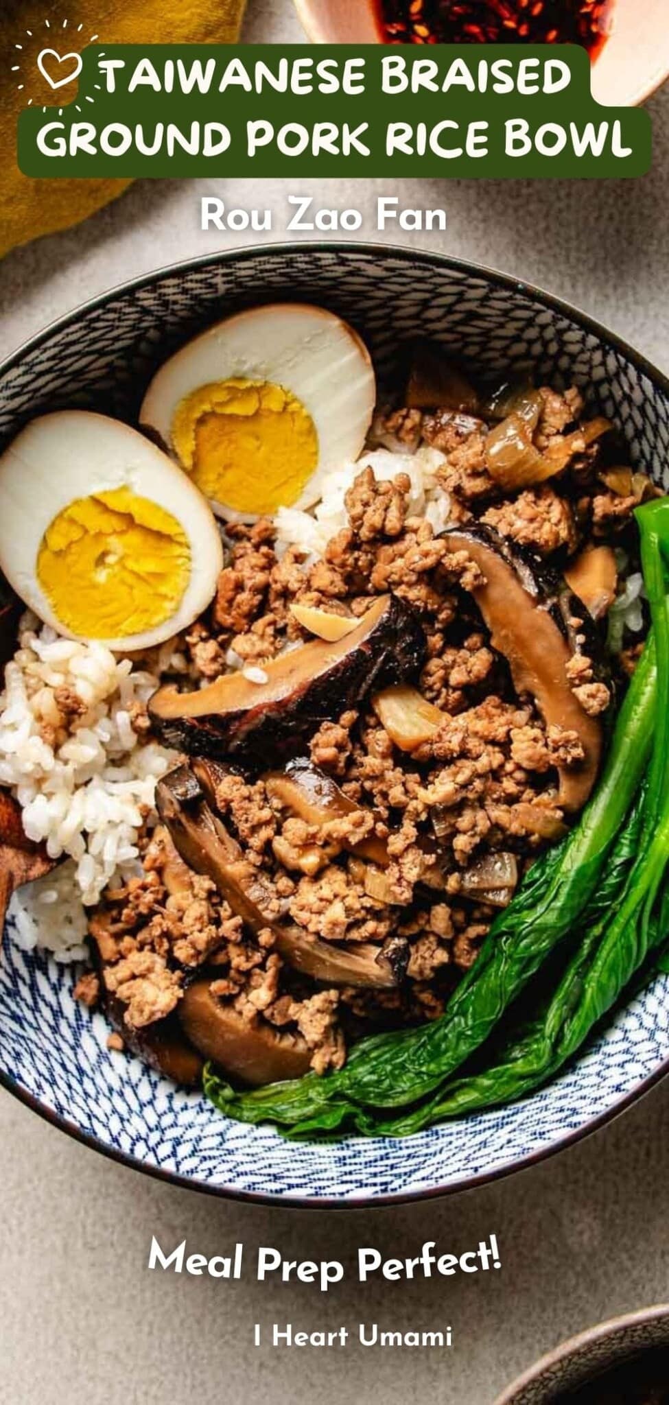 Taiwanese braised minced pork and rice (rou zao fan) | I Heart Umami®