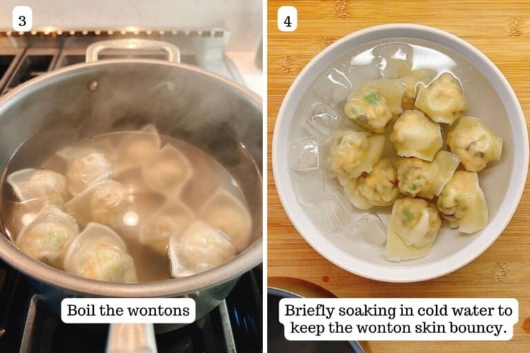 Chicken Wontons with Spicy Sesame Sauce | I Heart Umami®