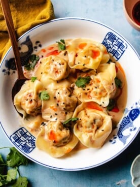 Beef Wonton (juicy flavorful ground beef) | I Heart Umami®