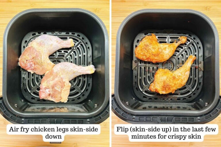 Air Fryer Chicken Leg Quarters (easy, crispy) | I Heart Umami®