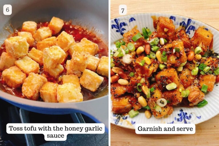 Crispy Honey Garlic Tofu (air fry or bake)| I Heart Umami®
