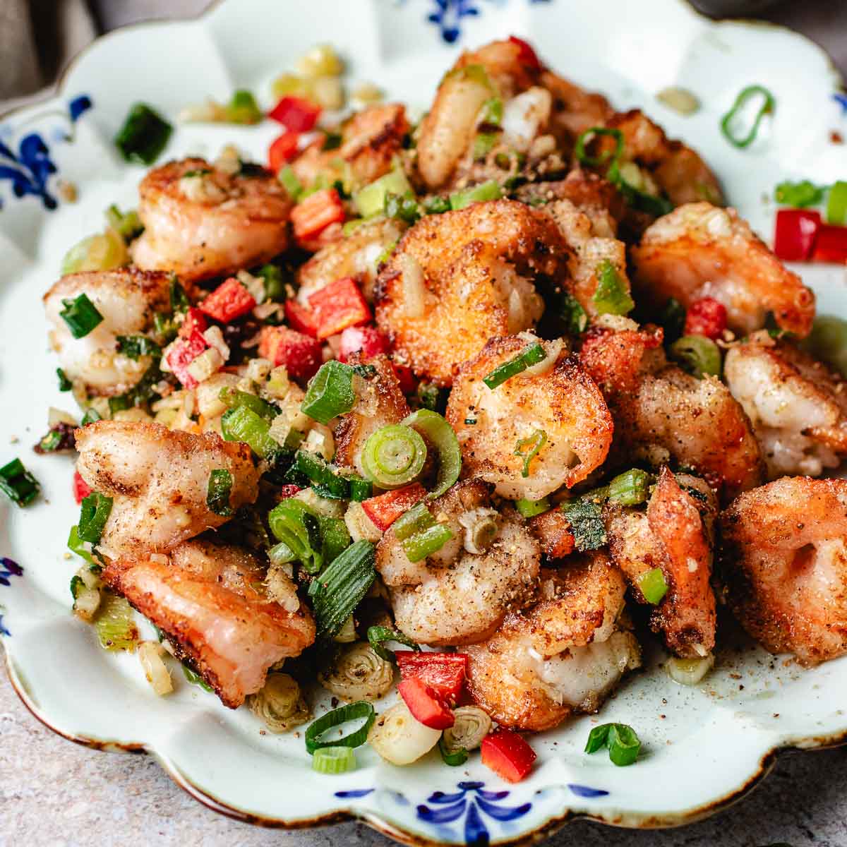 Salt and Pepper Shrimp (easy, flavorful, not deep fried) | I Heart Umami®