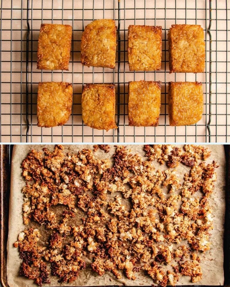 Crispy Rice (2 ways: rice squares & crunchy grains) | I Heart Umami®
