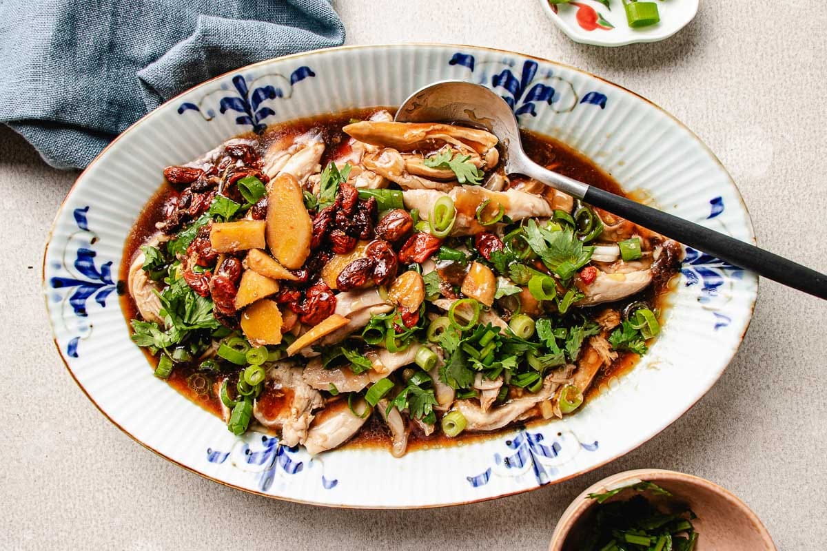 Chinese Steamed Chicken with Goji Berries | I Heart Umami®