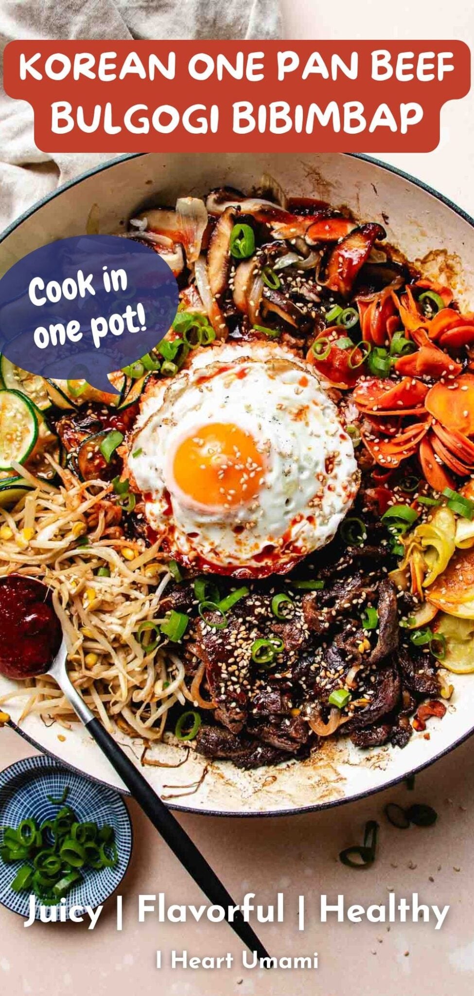 Bulgogi Bibimbap (Korean beef with mixed rice & vegetables) | I Heart ...