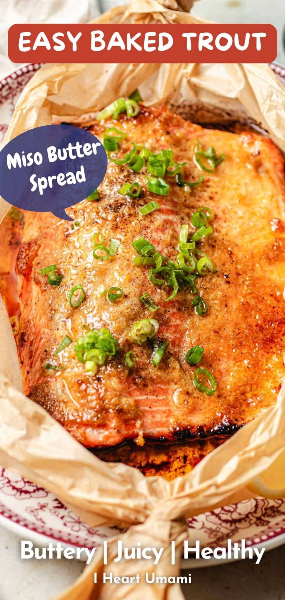 Baked Trout with Miso Butter | I Heart Umami®