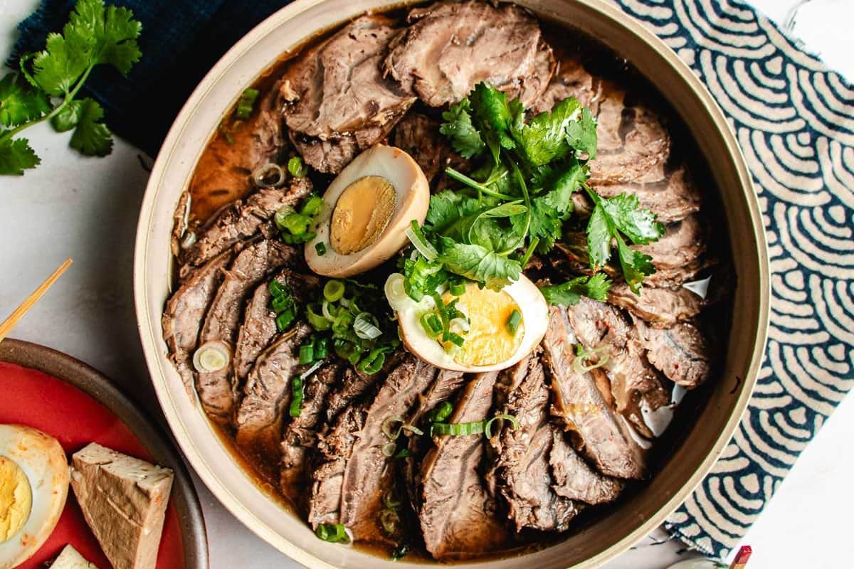 Taiwanese Braised Beef Shank ((滷牛腱) | I Heart Umami®