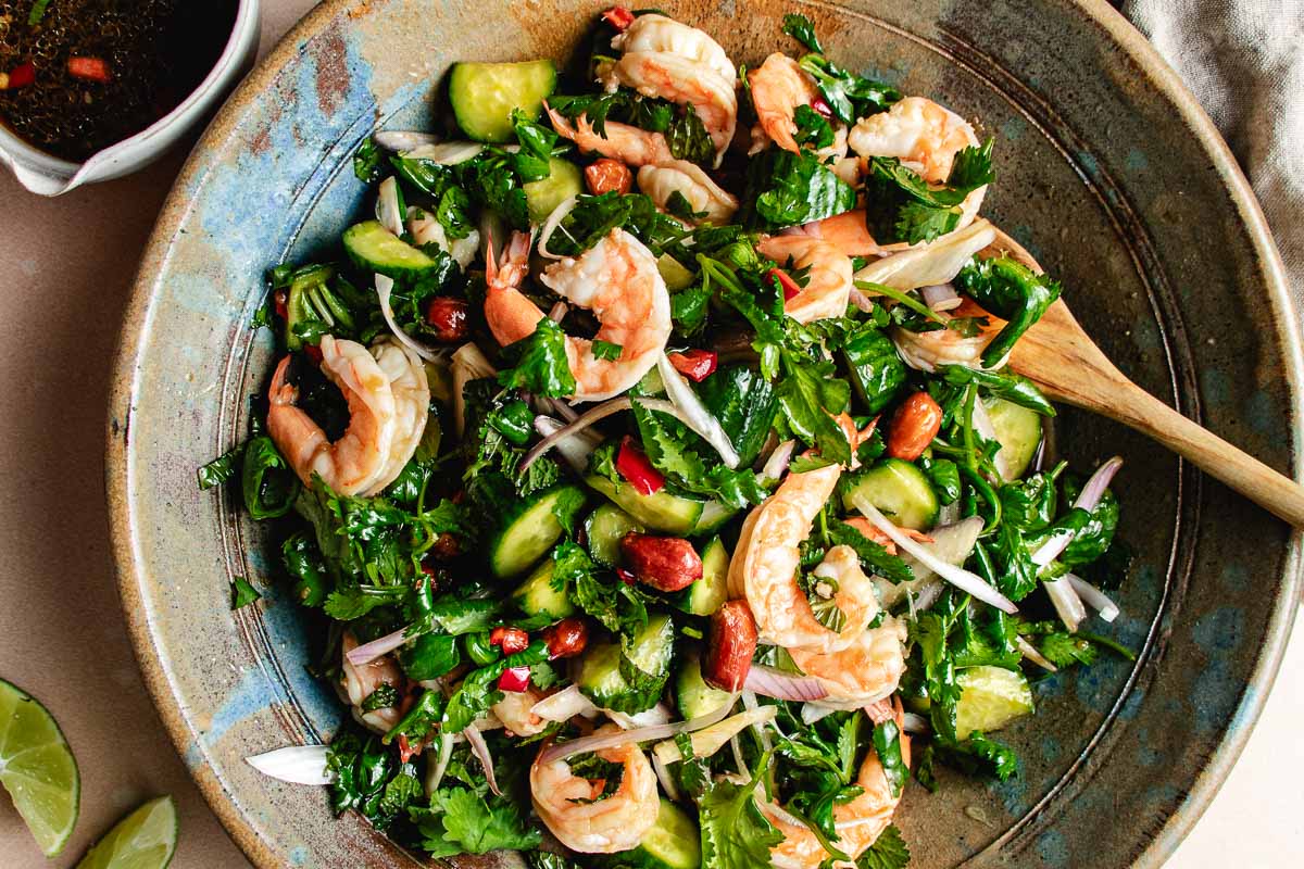 Thai Cucumber Shrimp Salad (Light & Fresh) | I Heart Umami®